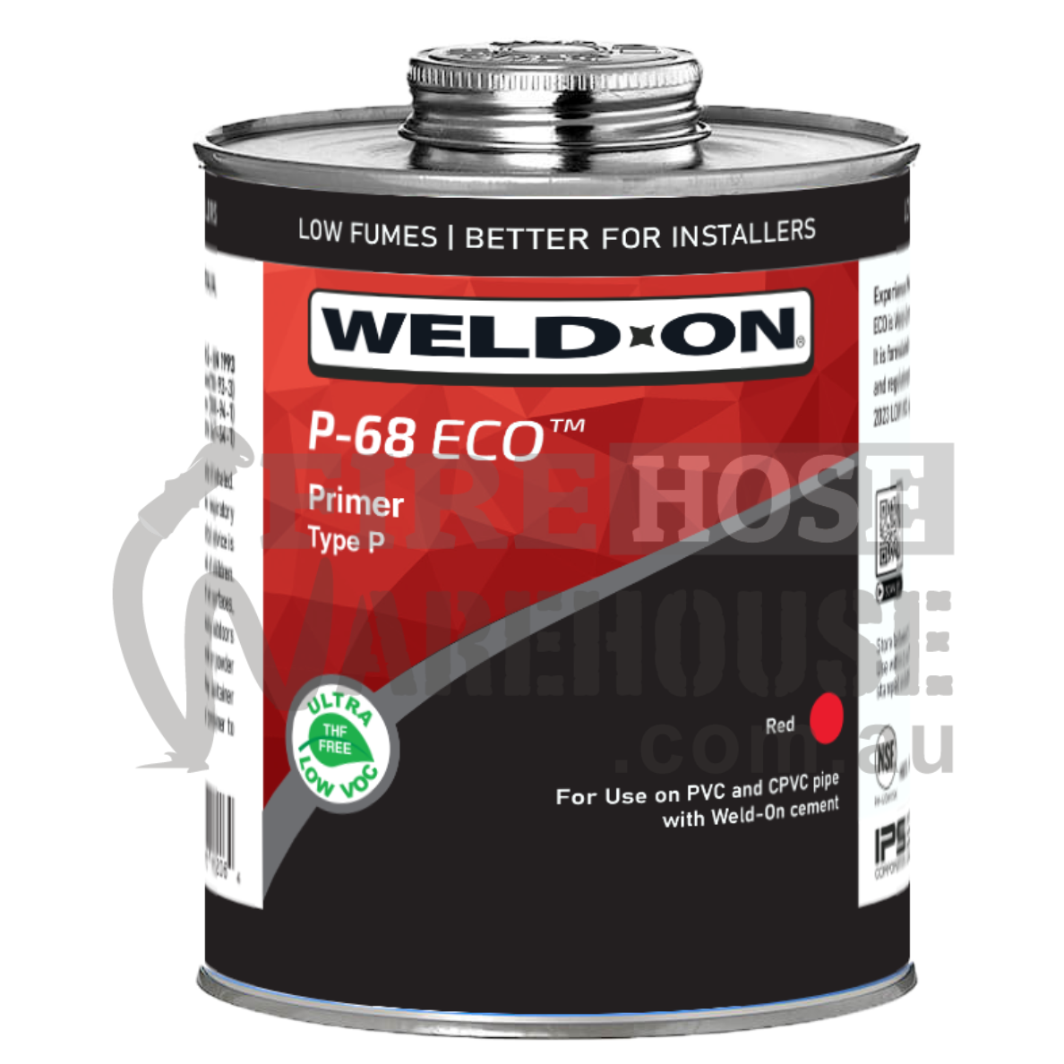 Weld-On® PVC Primer P-68™ Eco Red – Fire Hose Warehouse